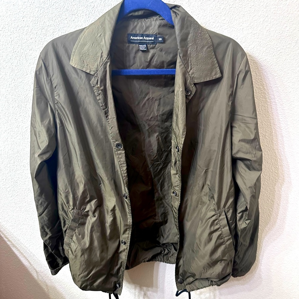 American Apparel Brand Windbreaker Style Jacket Size … - Gem